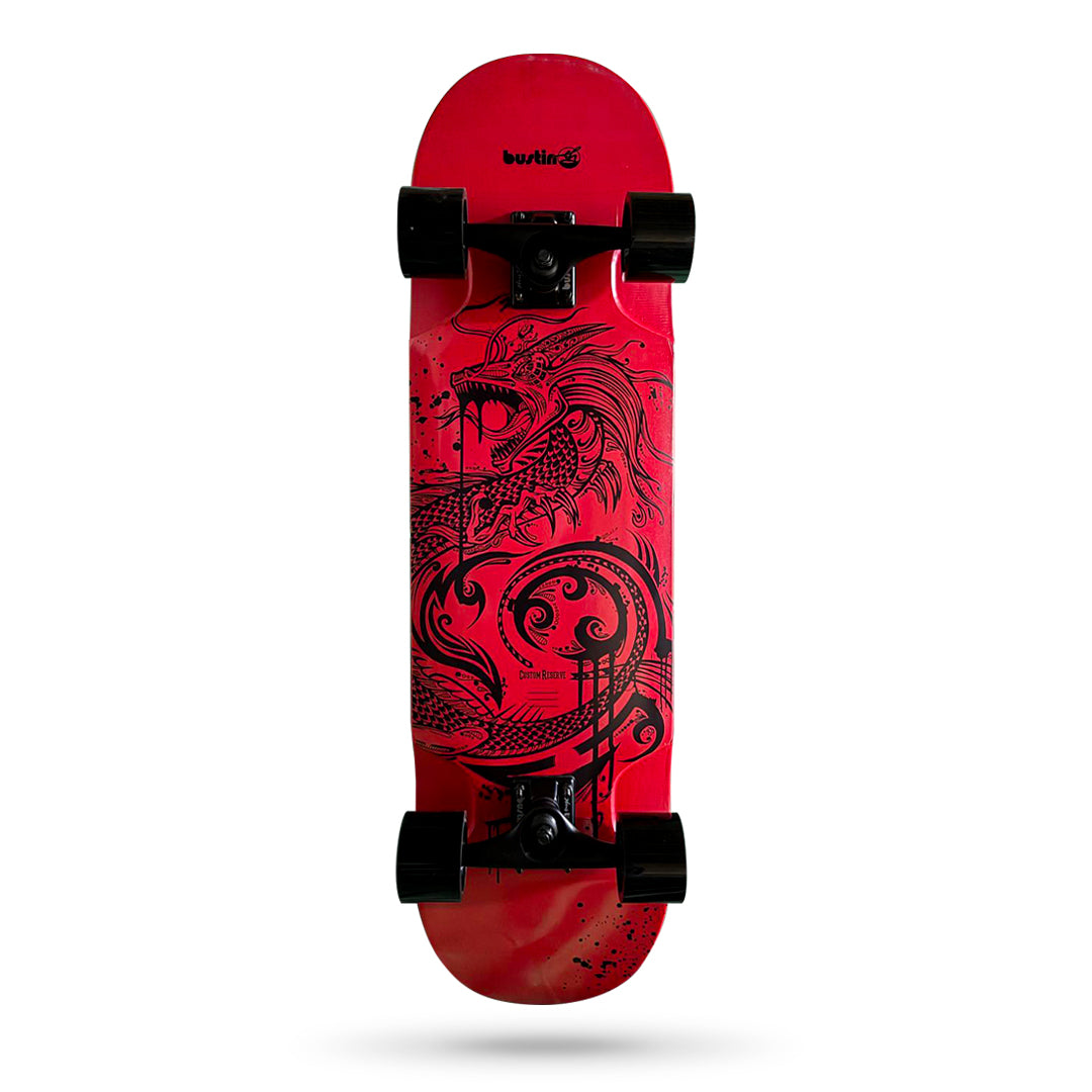 Bustin Yoface Red (Dragon Graphic) – Bustin Boards Co.